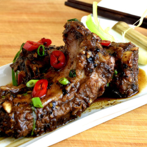 Chinese spareribs with black bean sauce- Simple home cooked recipe